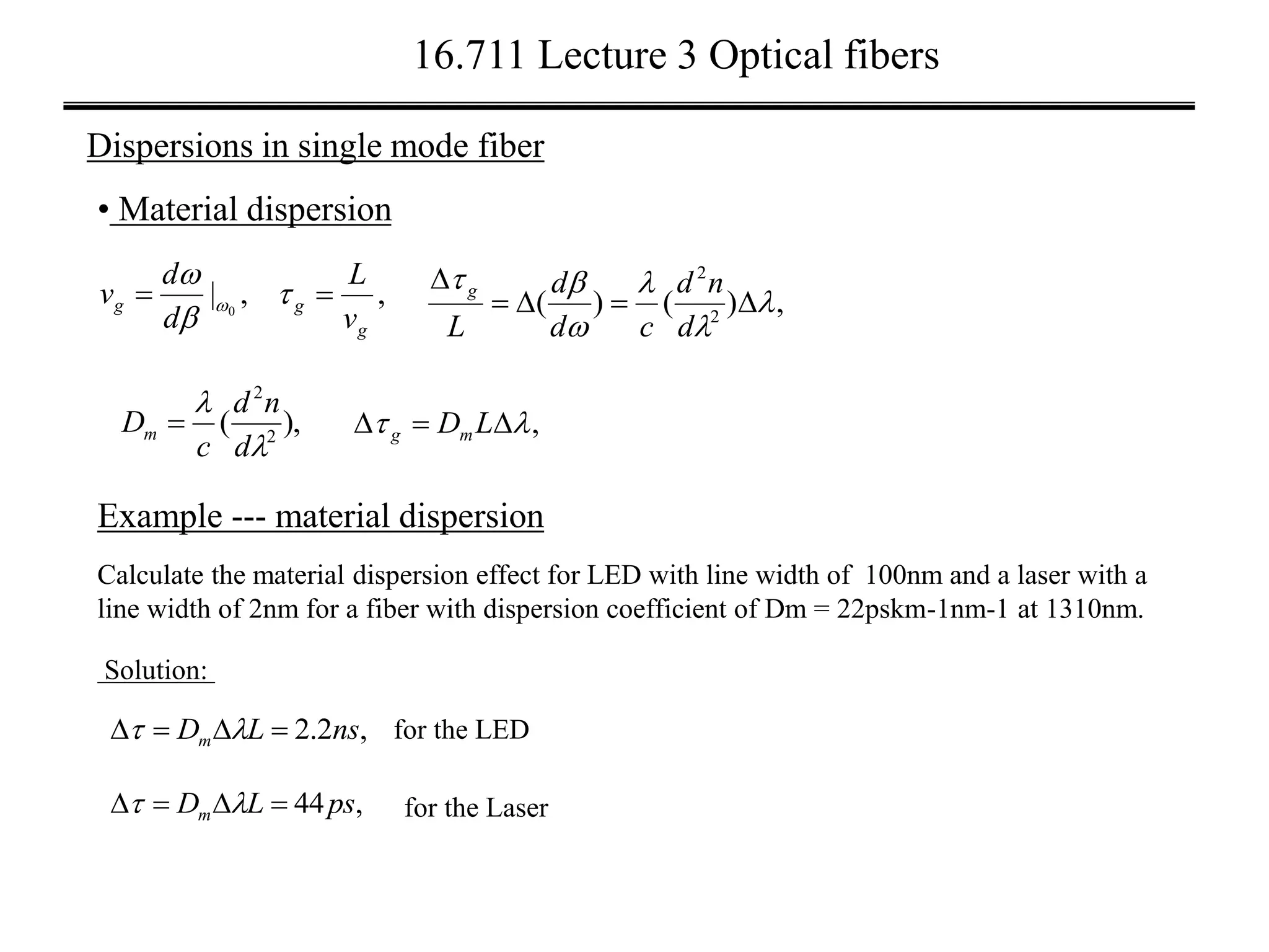 Optical fibers Dispersion induced limitations .pptx