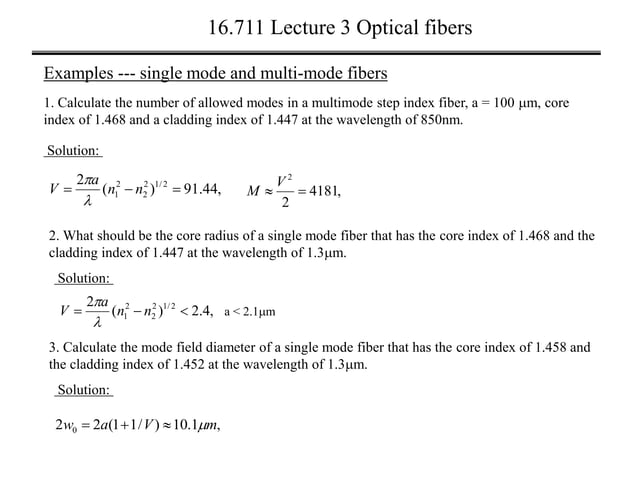 Optical fibers Dispersion induced limitations .pptx | Free Download