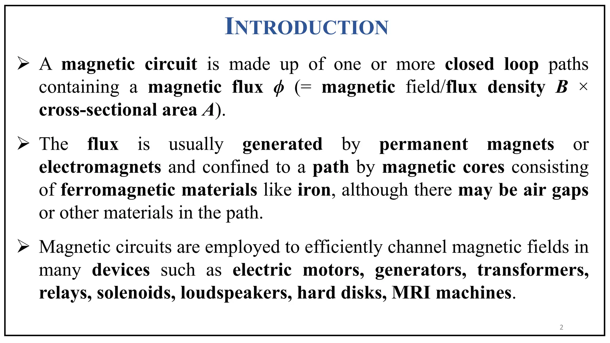 magnetic circuit of basic electrical eng | PDF