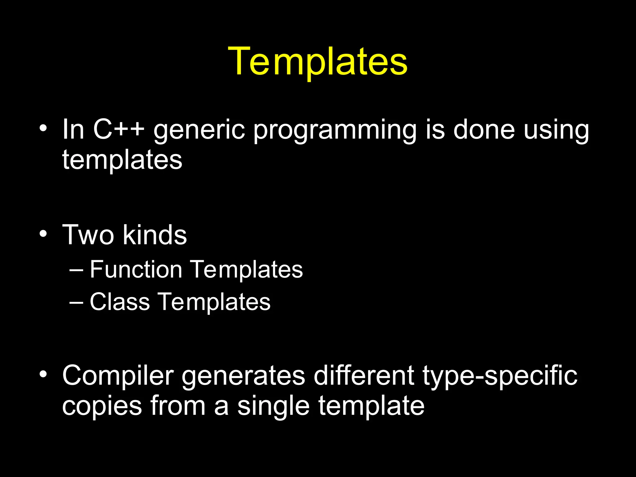 Focus OOP C++ programming Template Lecture32.ppt