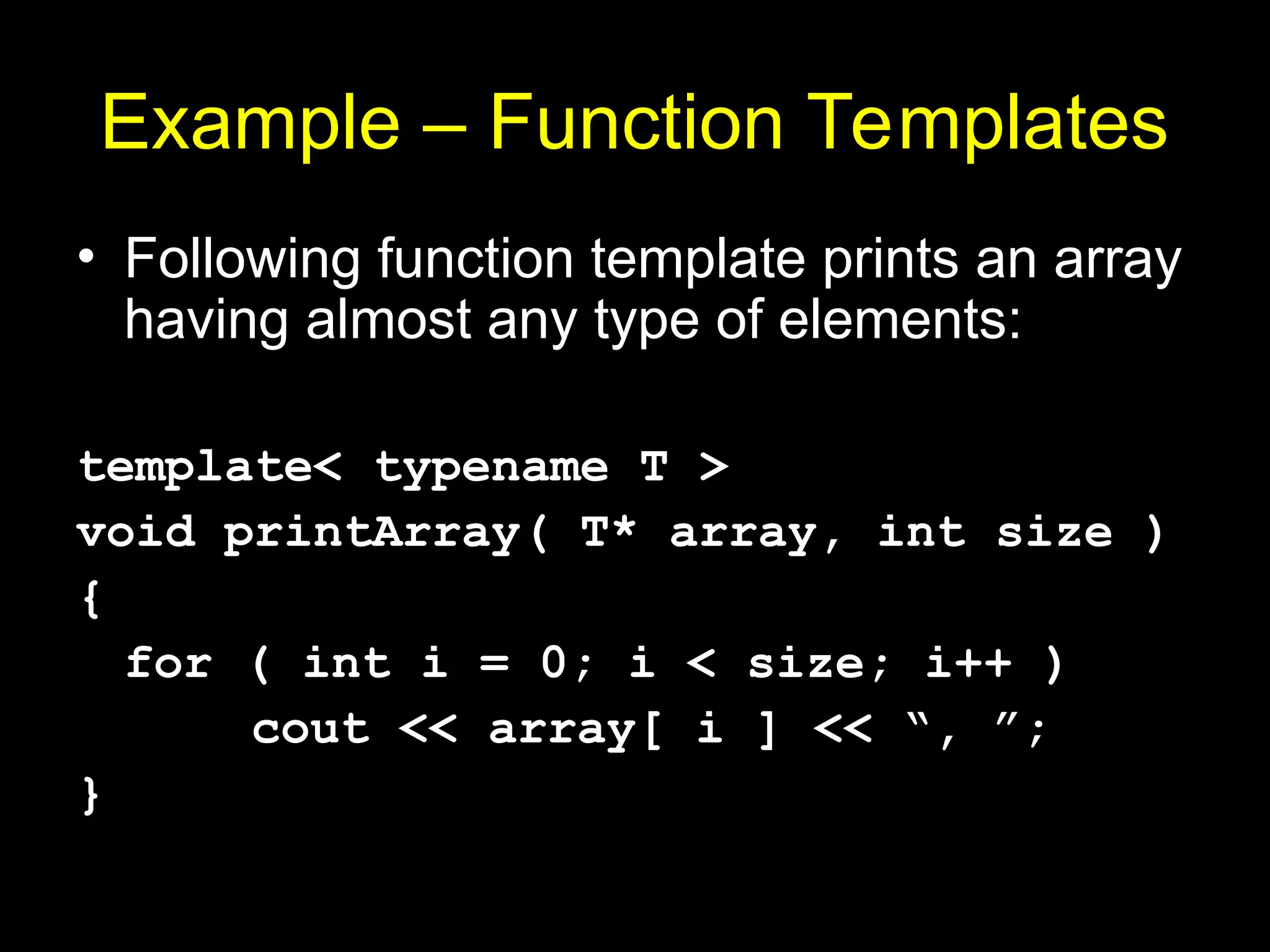 Focus OOP C++ programming Template Lecture32.ppt