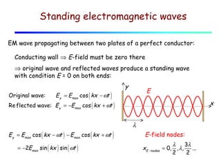 Lecture 32 energy and momentum. standing waves. | PPT