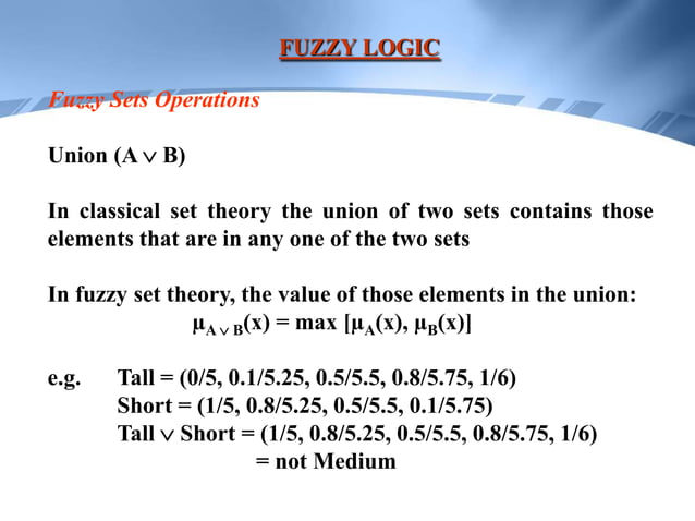 Lecture 32 fuzzy systems | PPT