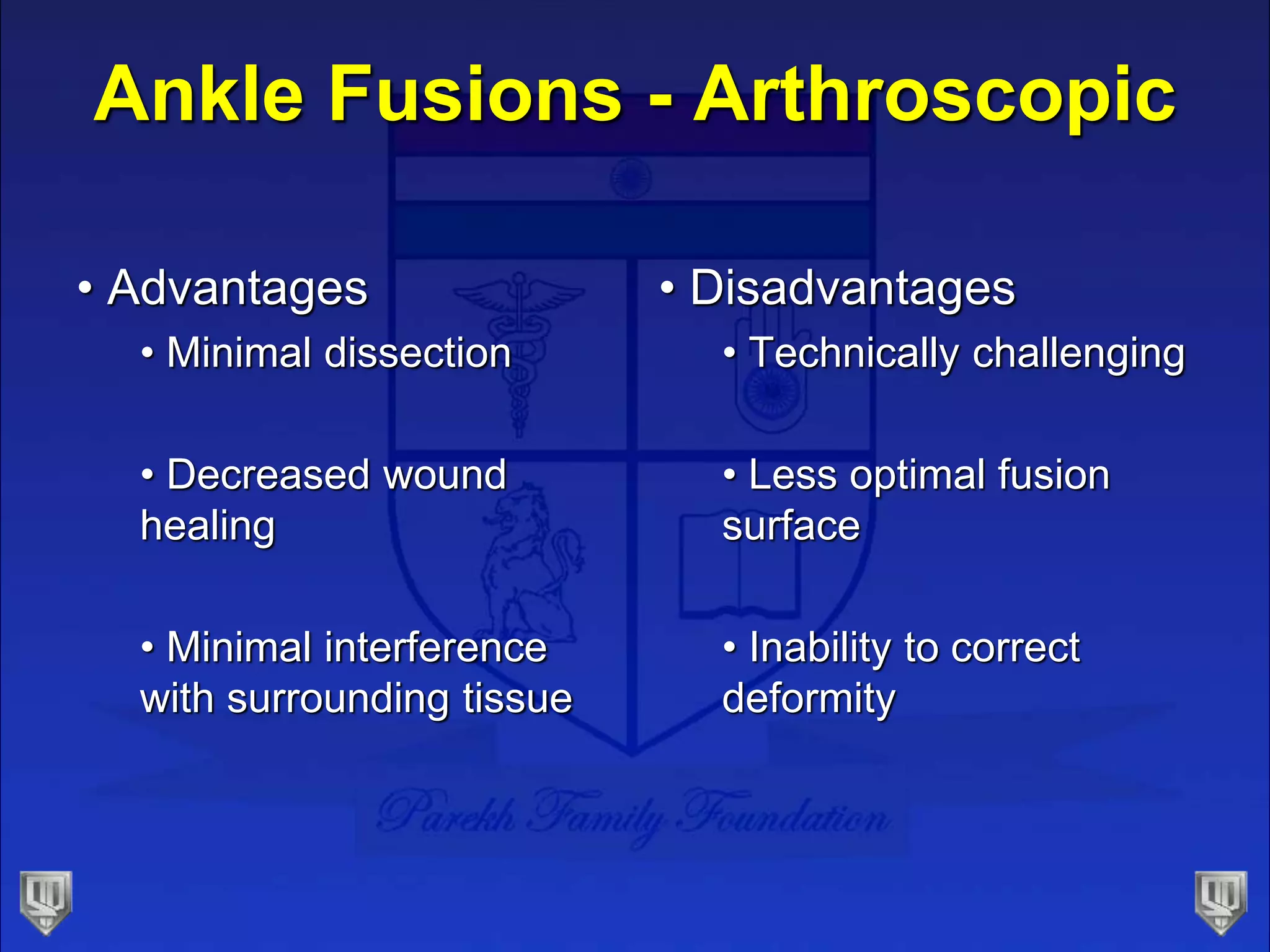 Lecture 33 34 Parekh Ankle Arthritis Ppt