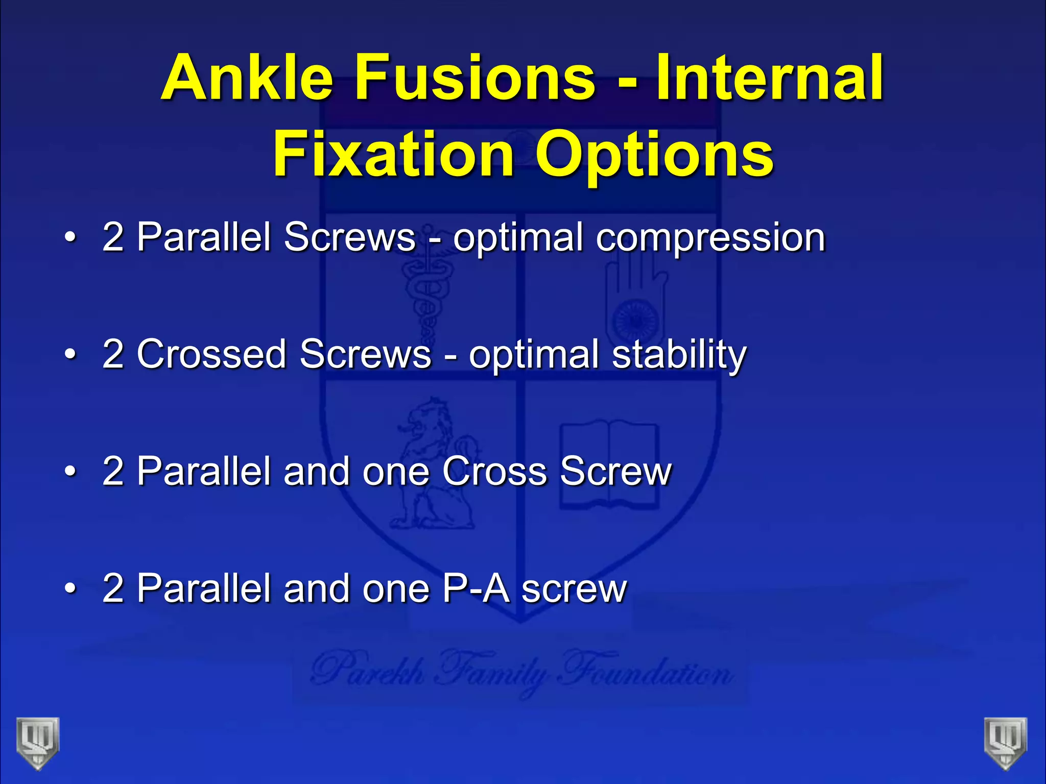 Lecture 33 34 parekh ankle arthritis | PPT