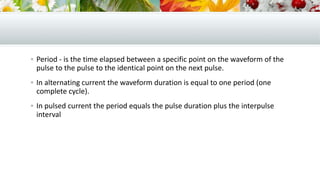 Biophysics Basics in Electrotherapy | PPTX