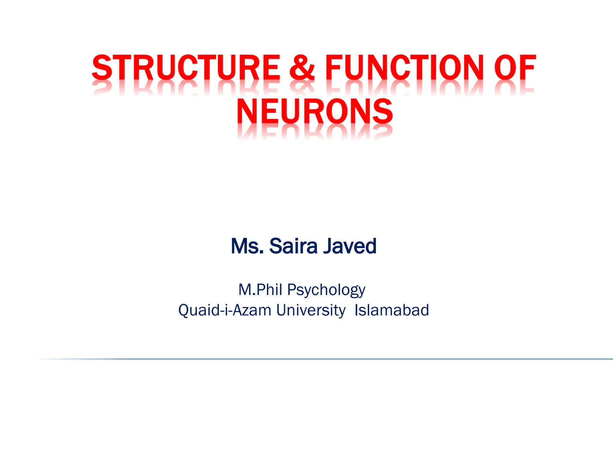 Structure of neuron and functions of neuron | PPT