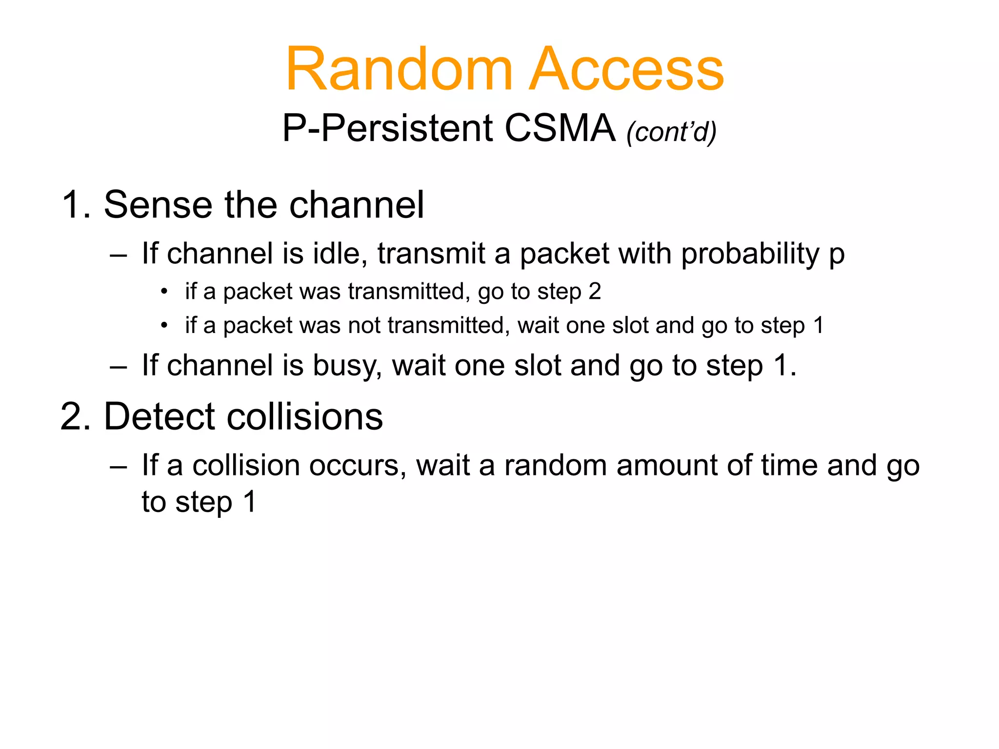 Multiple Access Techniques Ppt Computer Networking Computing