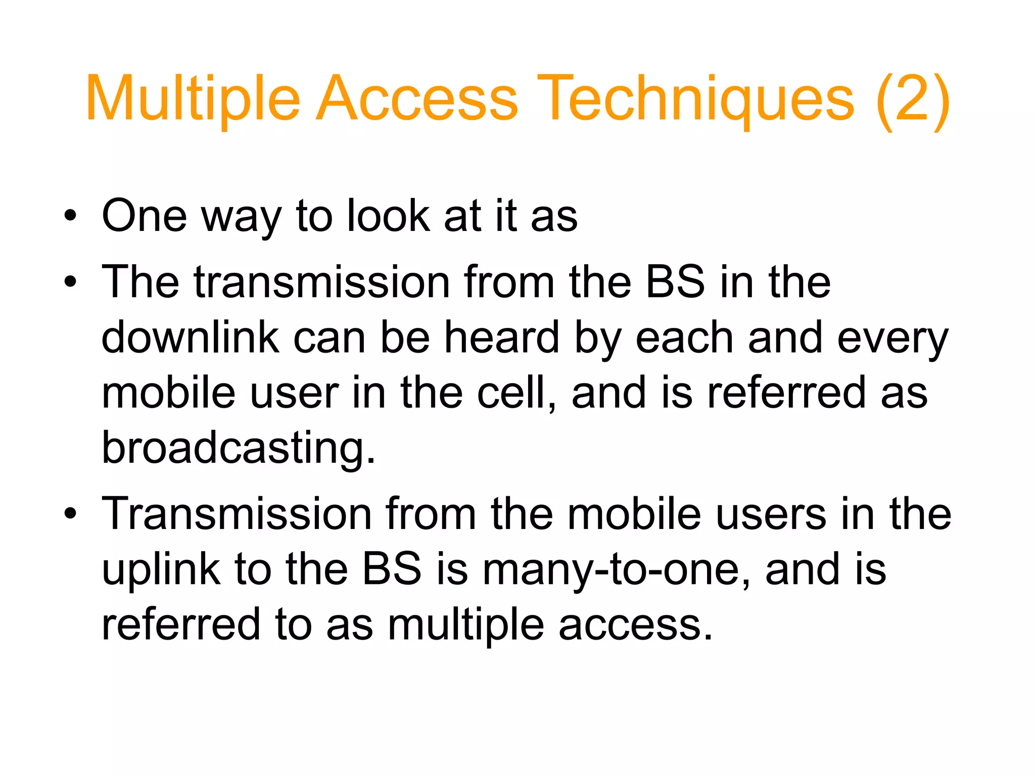 Multiple Access Techniques | PPT | Computer Networking | Computing
