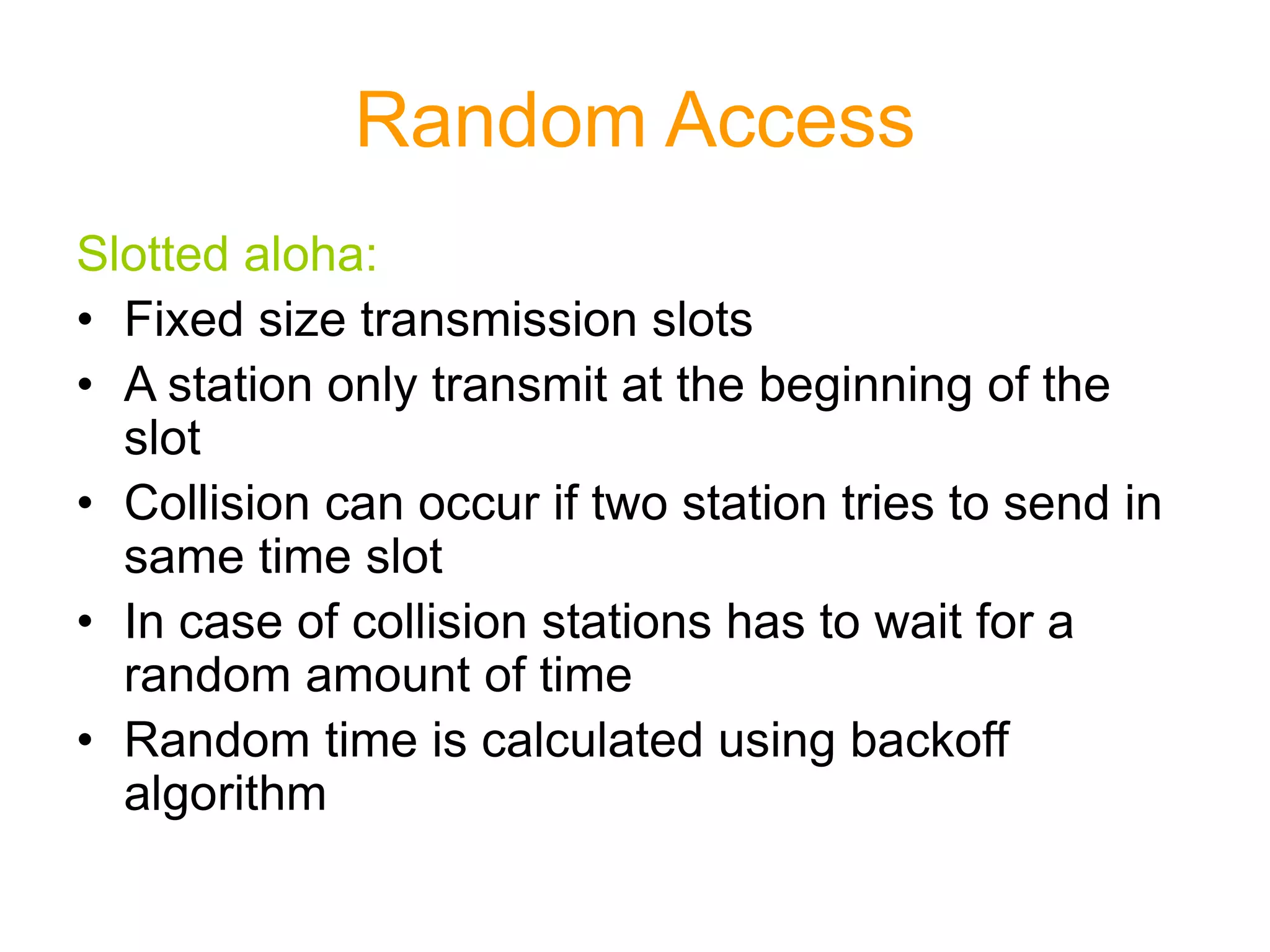 Multiple Access Techniques Ppt Computer Networking Computing