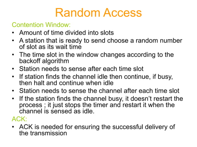 Multiple Access Techniques | PPT | Computer Networking | Computing