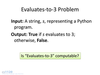 Class 36: Halting Problem | PPTX