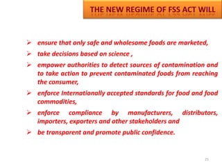 Lecture # 36 food industry fssai explained | PPT