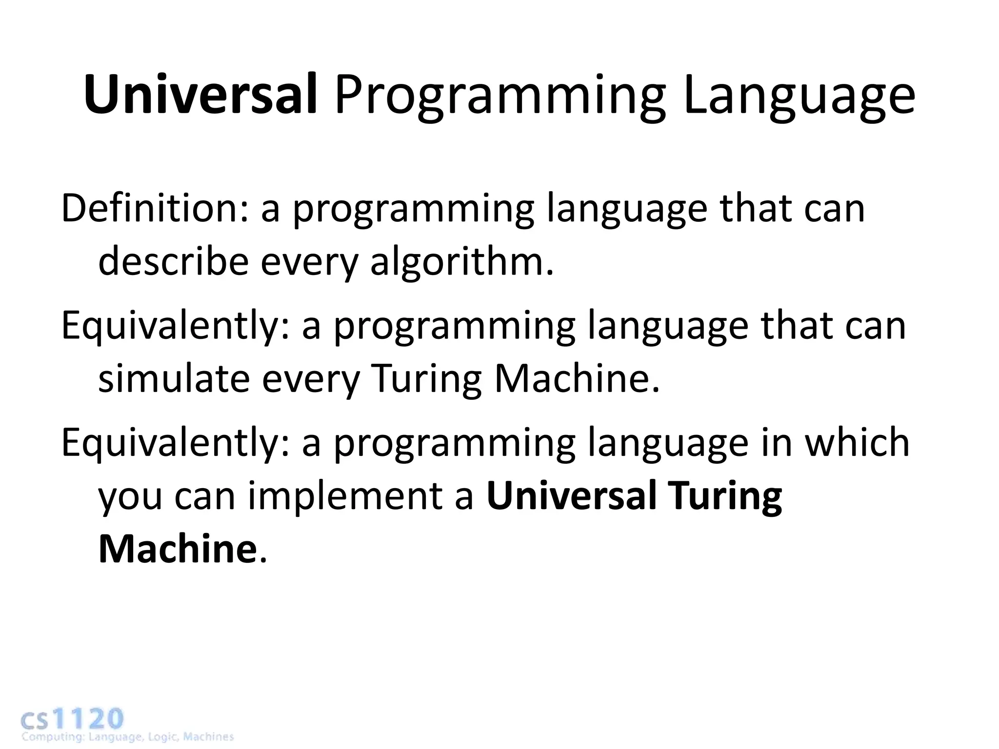 Class 37: Computability in Theory and Practice | PPT | Free Download