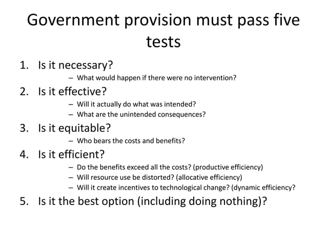 Role of Government | PPT