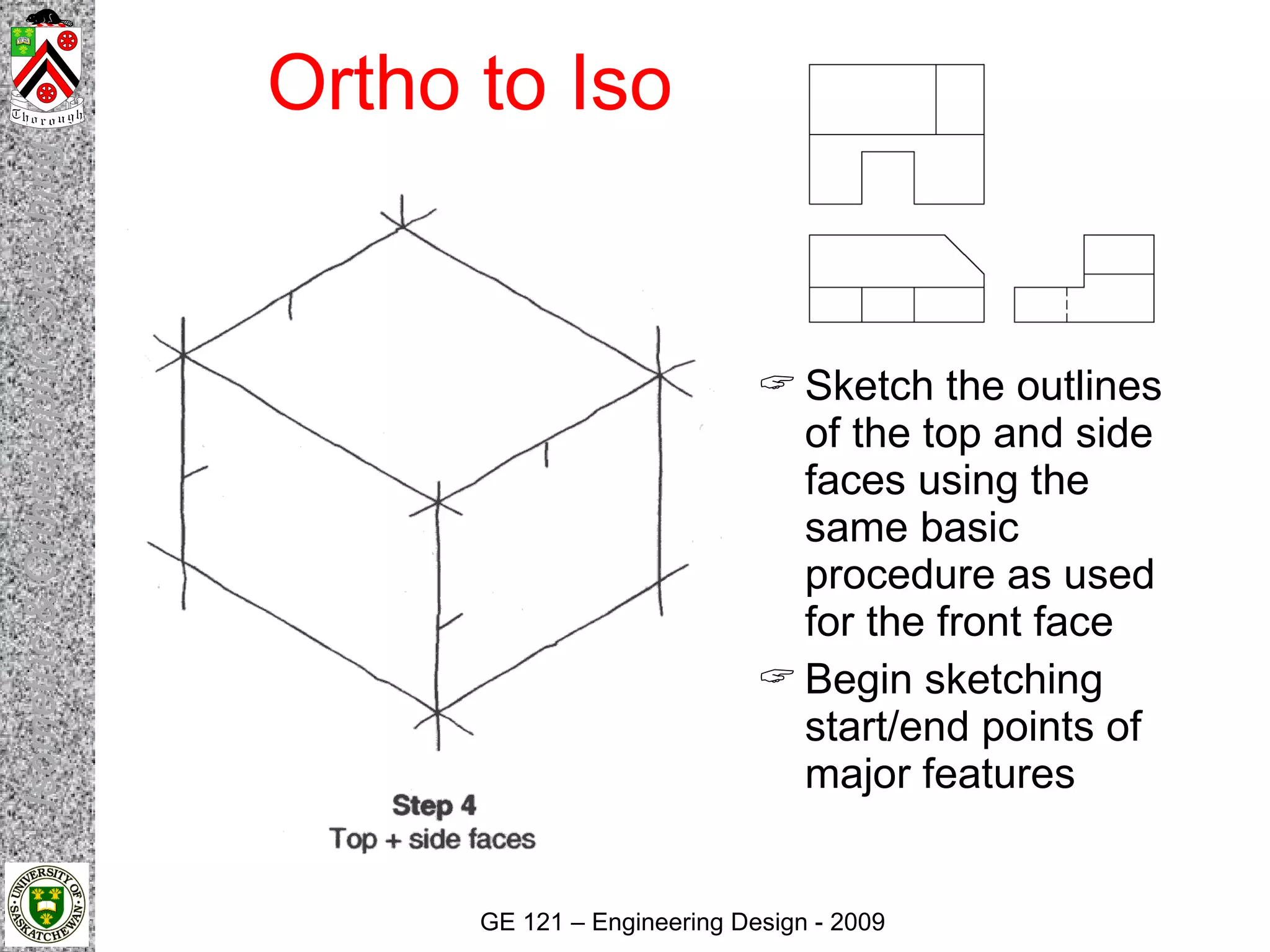Lecture 3 A Isometric And Orthographic Sketching 2009 | PPT