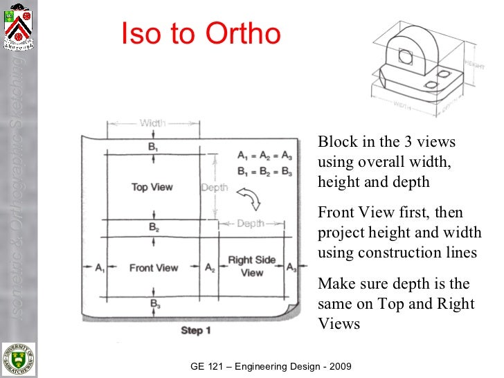 Lecture 3 A Isometric And Orthographic Sketching 2009