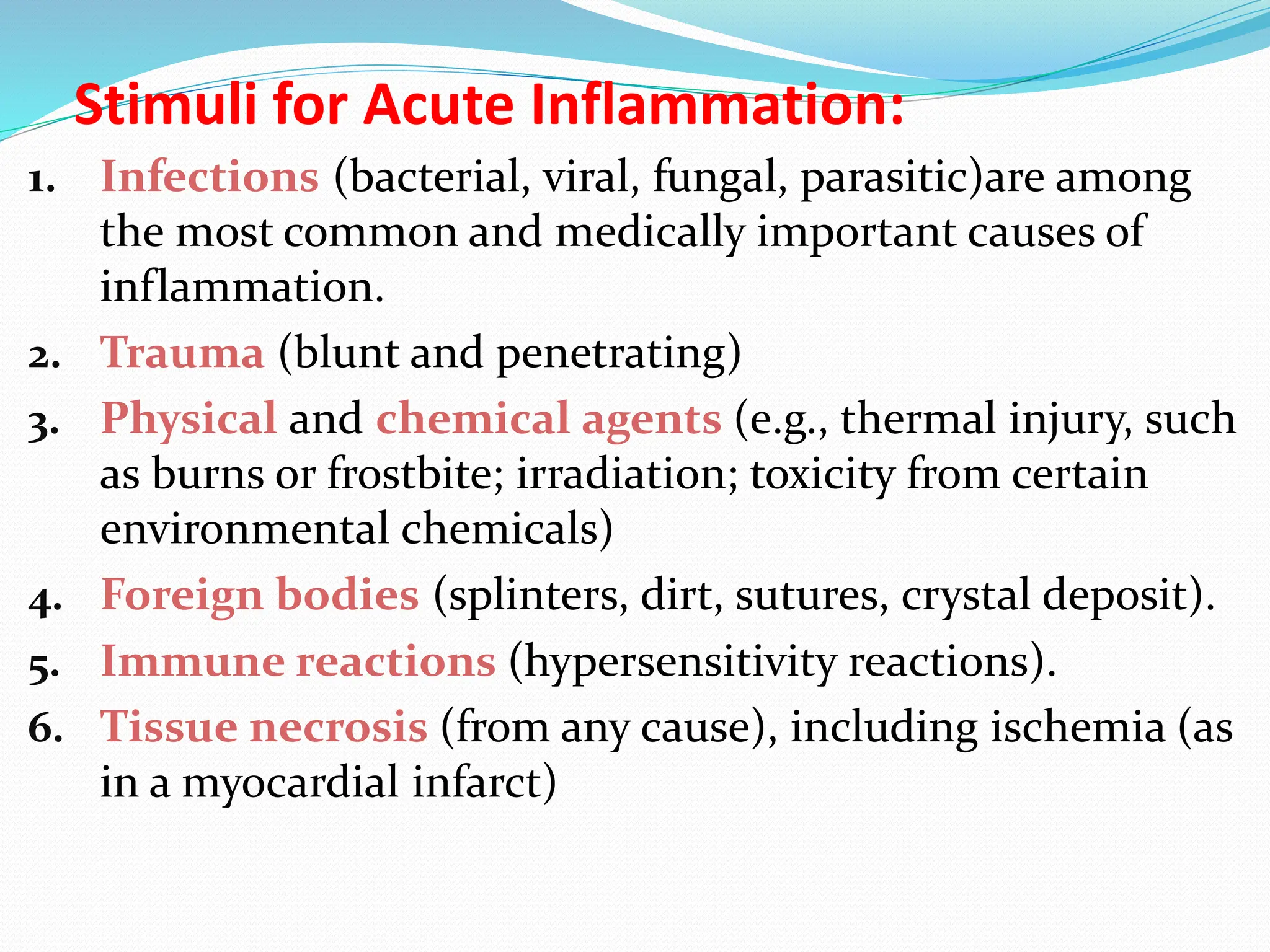 Lecture 3 Acute inflammation definition, events, signs and ...