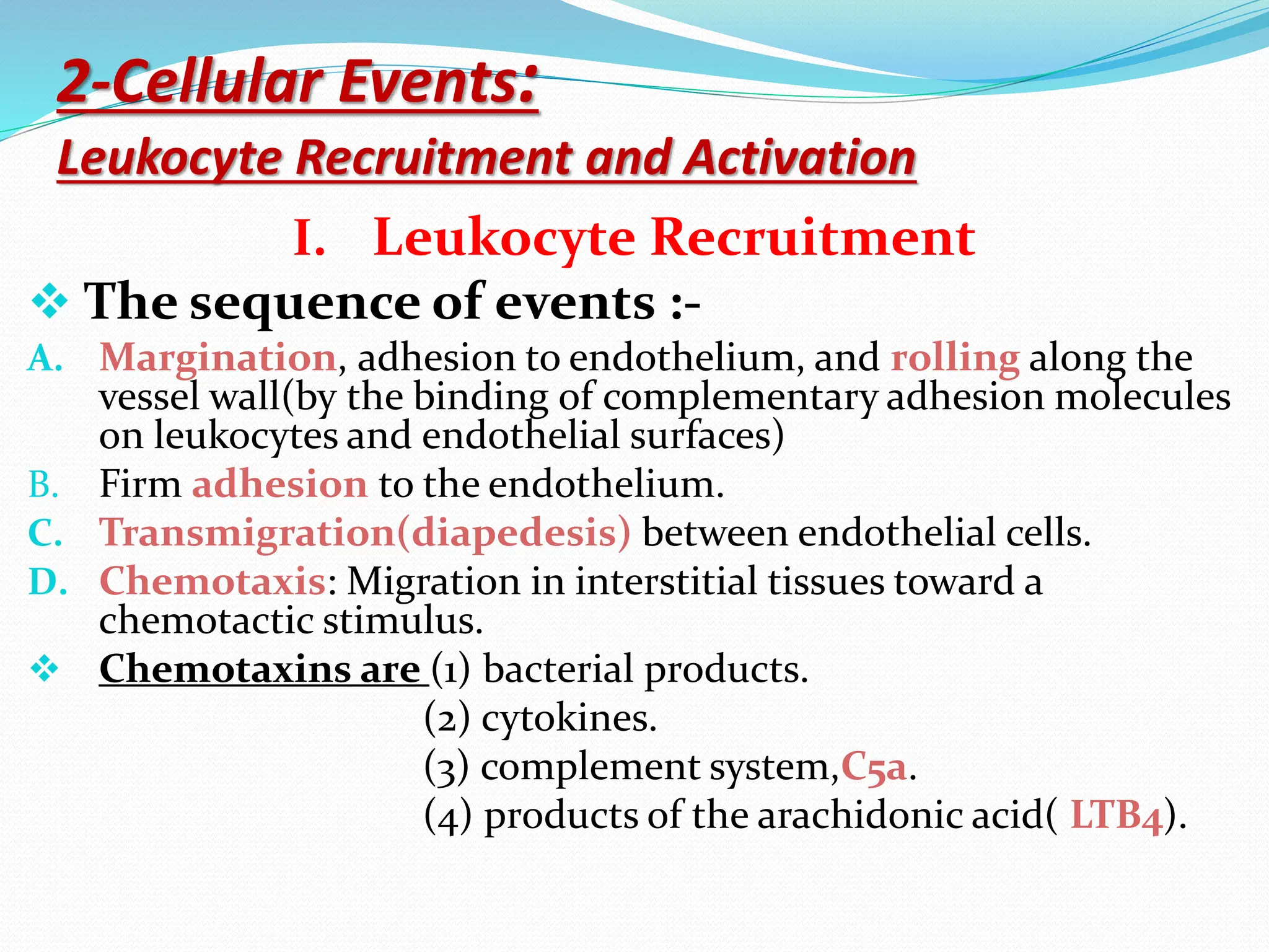 Lecture 3 Acute inflammation definition, events, signs and ...