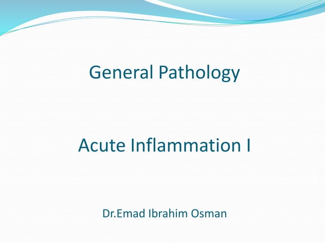 Lecture 3 Acute inflammation definition, events, signs and ...