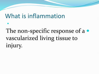 Lecture 3 Acute inflammation definition, events, signs and ...