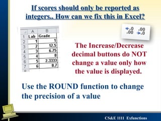Advanced Excel Functions in powerpoint presentation | PPTX