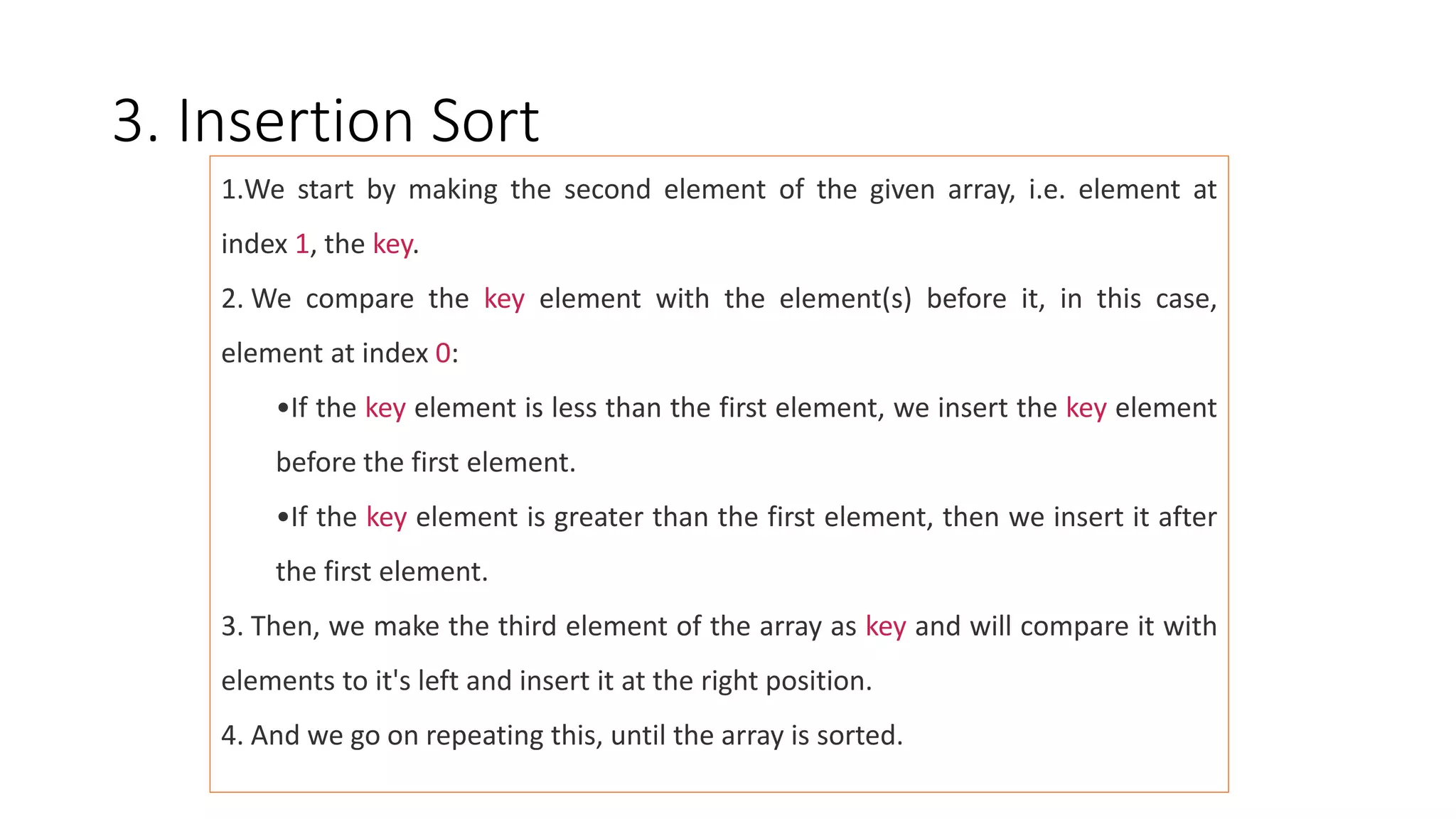 Sorting techniques | PPT