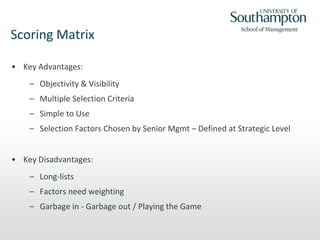 Project Selection | PPTX