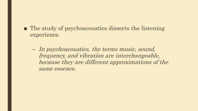 Lecture 3 a psychoacoustics of discriminating and identifying sounds | PPT