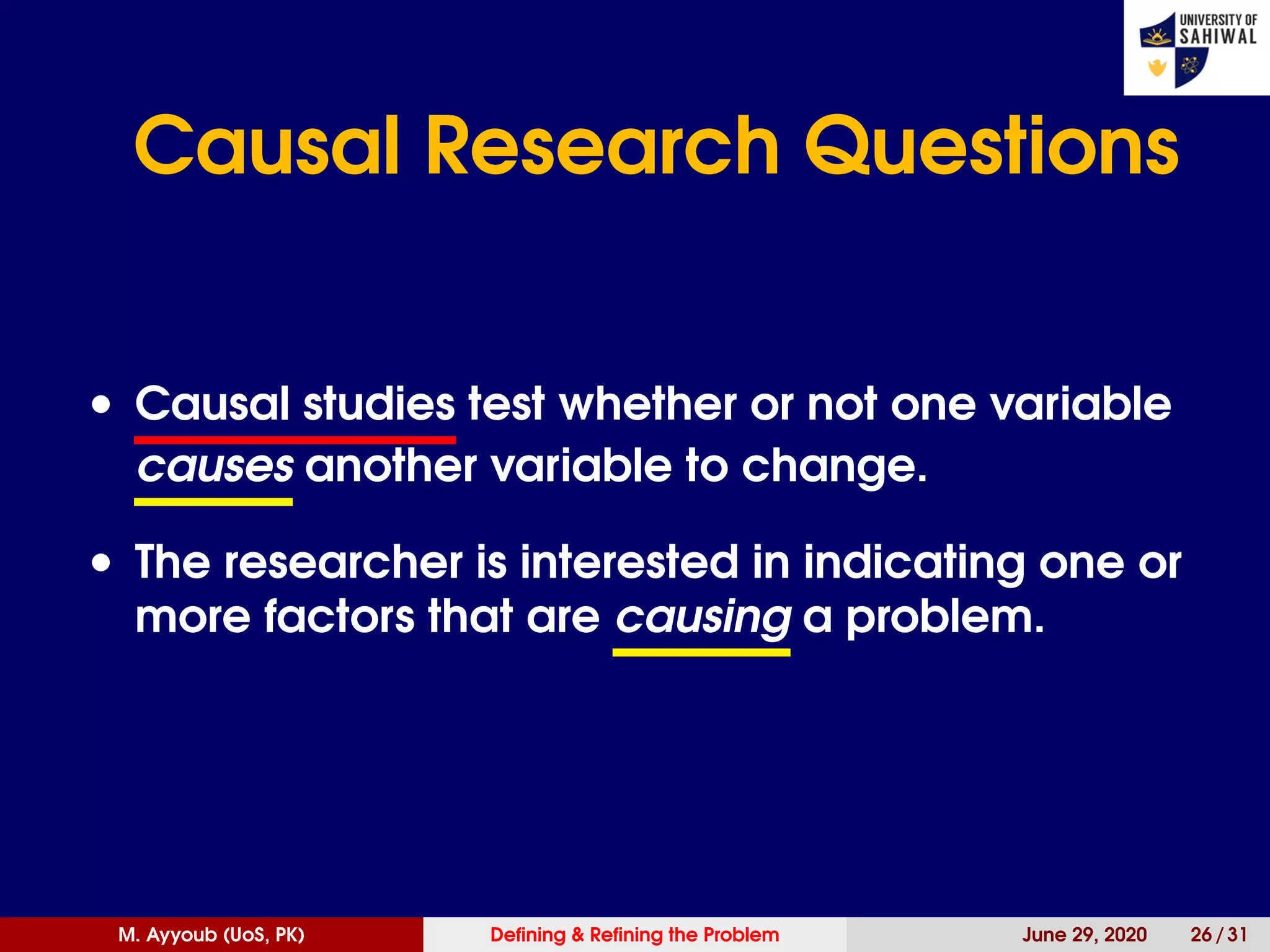 Defining and Refining the 'Research Problem' | PDF