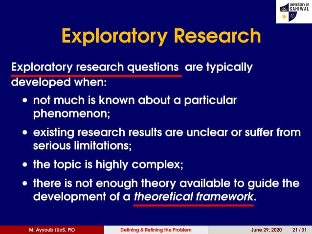 Defining and Refining the 'Research Problem' | PDF