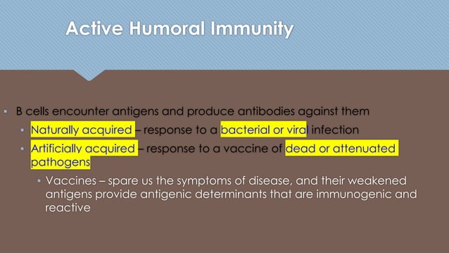 Adaptive Immunity- Human Health and Disease powerpoint | PPT