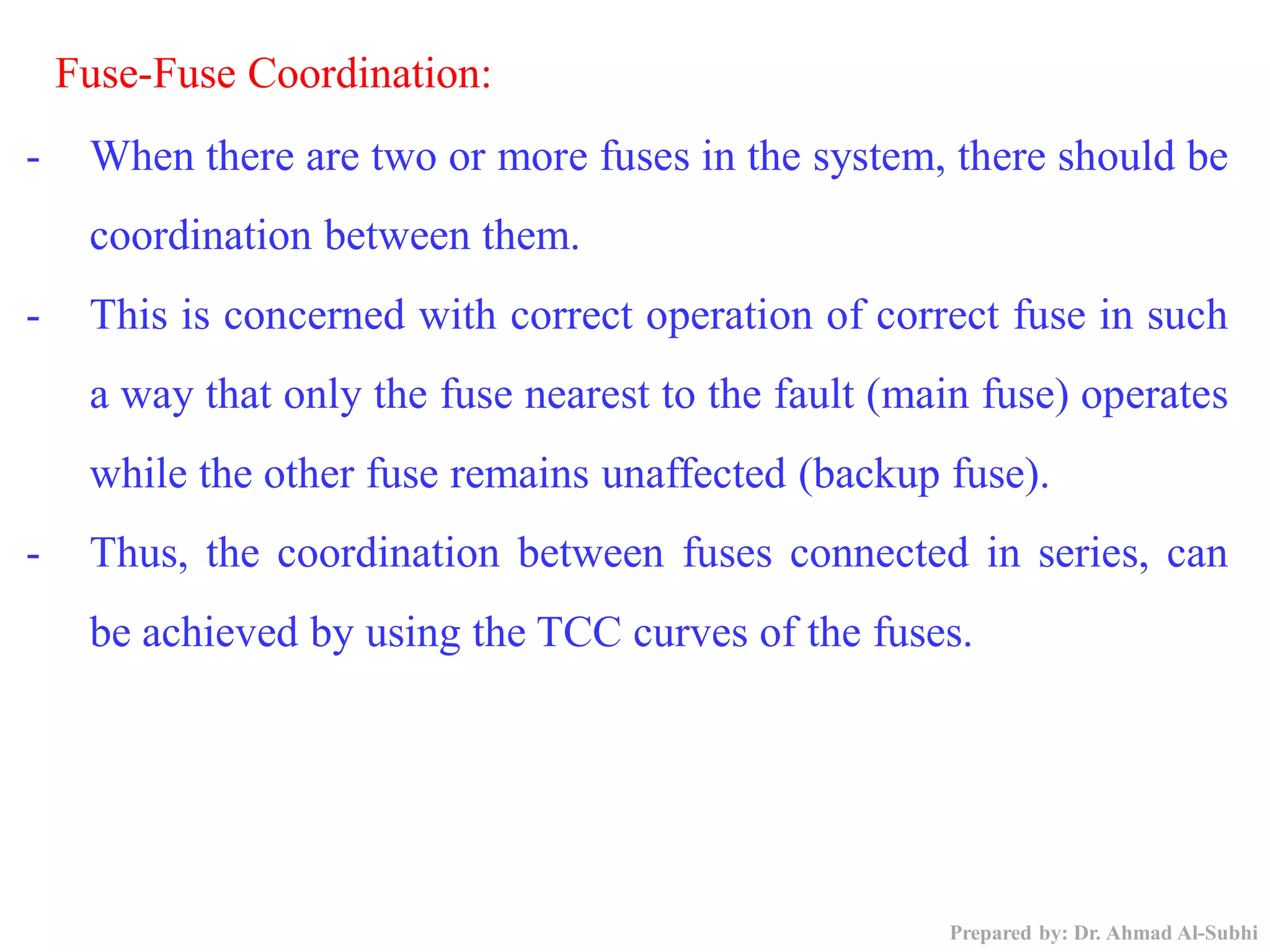 Lecture 3b - Fuses Coordination in Power System.pdf
