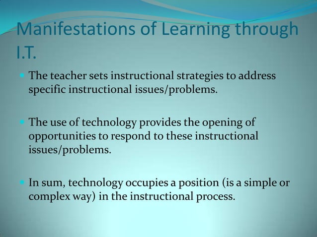 Lecture 3 basic concepts on integrating technology in instruction | PPT