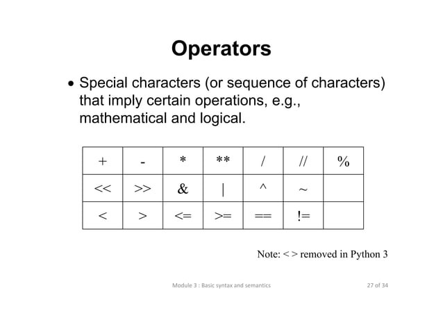 Lecture 3 Basic Syntax And Semantics Pdf Programming Languages