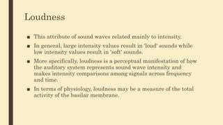 Lecture 3 b psychoacoustics of discriminating and identifying sounds | PPTX