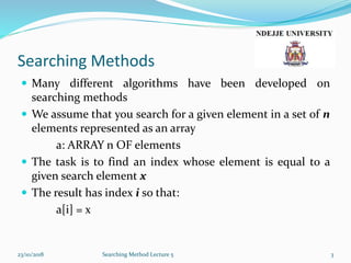 Lecture3b searching | PPTX | Search | Internet