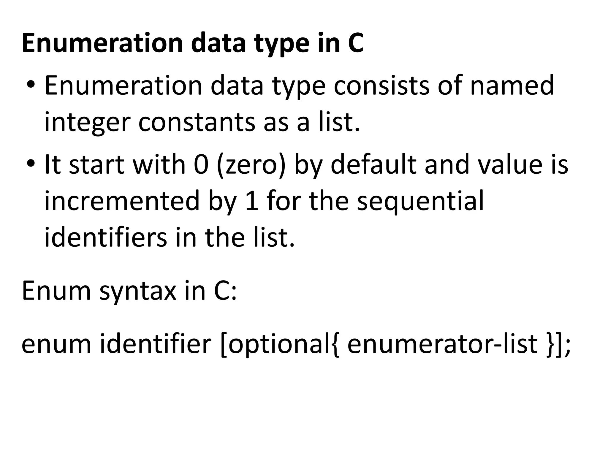 introduction to c- data types with examples | PDF