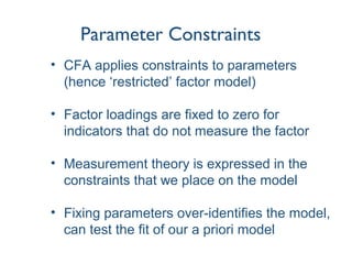 Confirmatory Factor Analysis | PPT