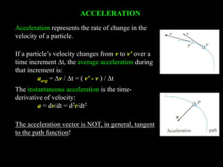 Dynamics Kinematics Curvilinear Motion | PDF