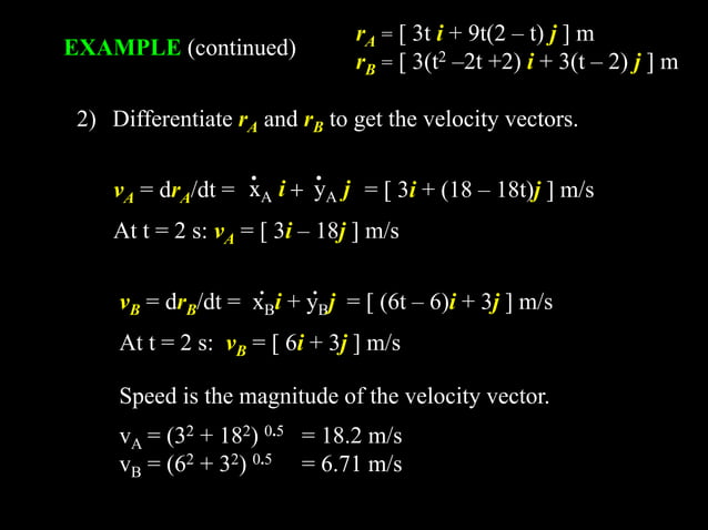 Dynamics Kinematics Curvilinear Motion | PDF
