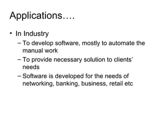 clasification of digital computer and application of computers | PPT