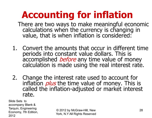 Lecture # 3 compounding factors effects of inflation | PDF