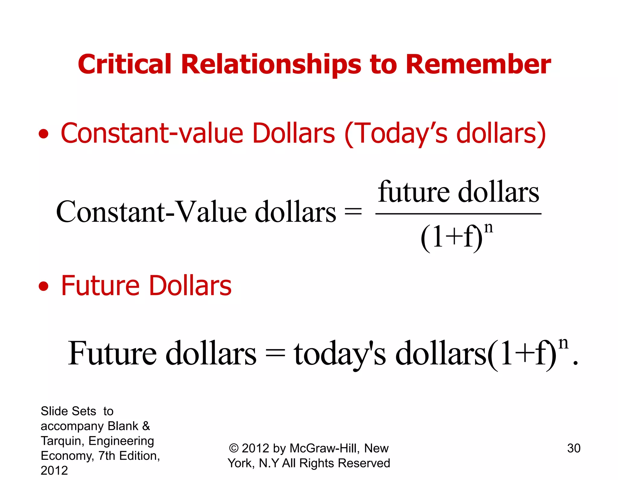 Lecture3 compoundingfactors effectsofinflation | PDF