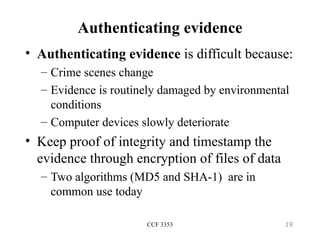 Comprehensive Overview of Computer Forensics and Digital Evidence ...