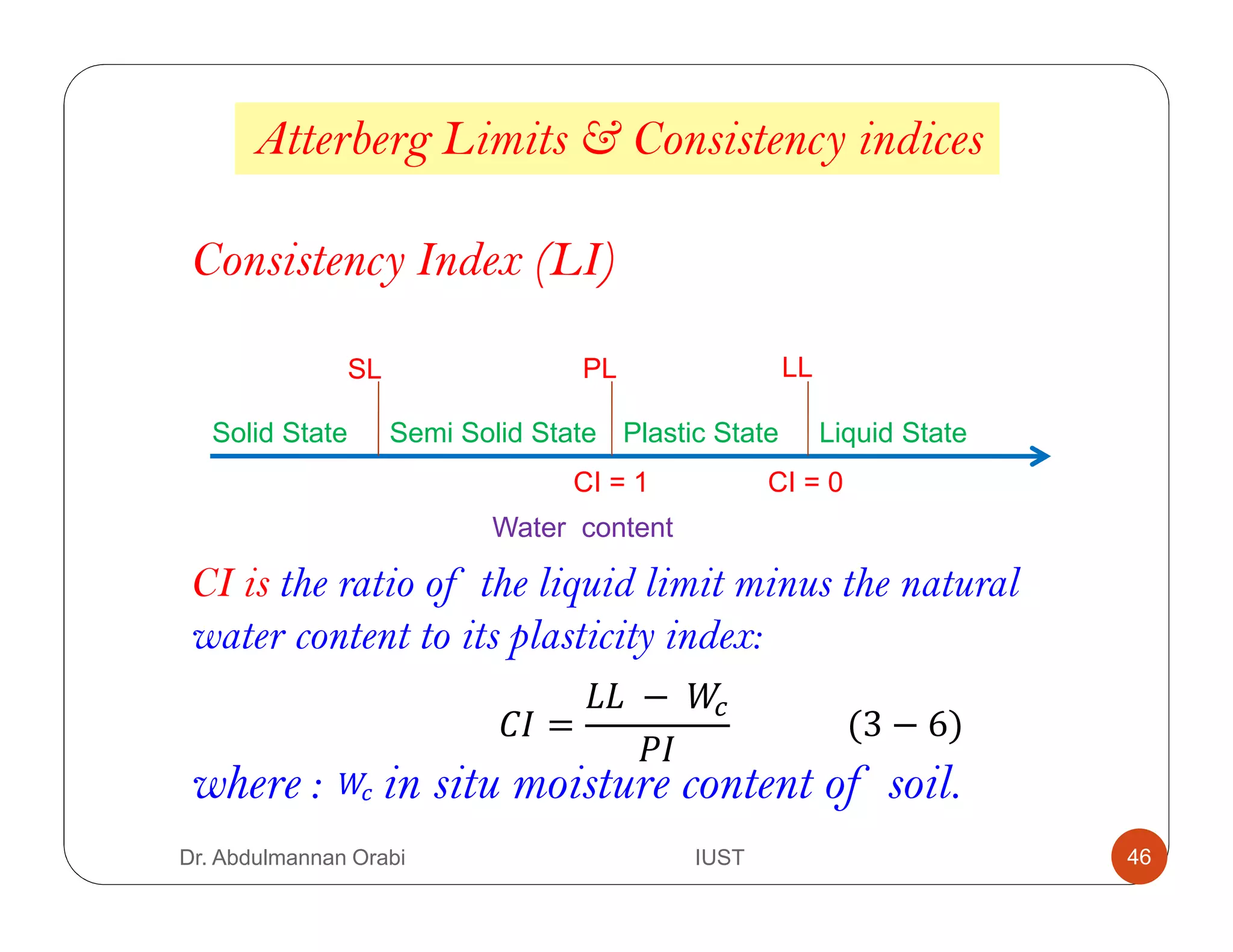 Lecture 3 consistncy of soil | PDF