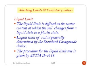 Lecture 3 consistncy of soil | PDF