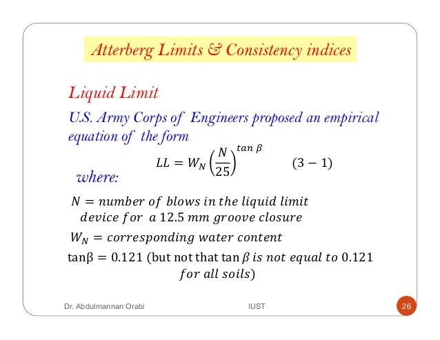 Lecture 3 consistncy of soil