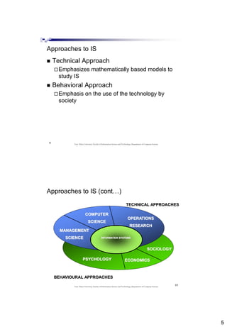 Lecture 3 (Contemporary approaches to Information Systems) | PDF