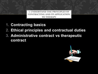 Lecture 3 contracts in counselling | PPTX